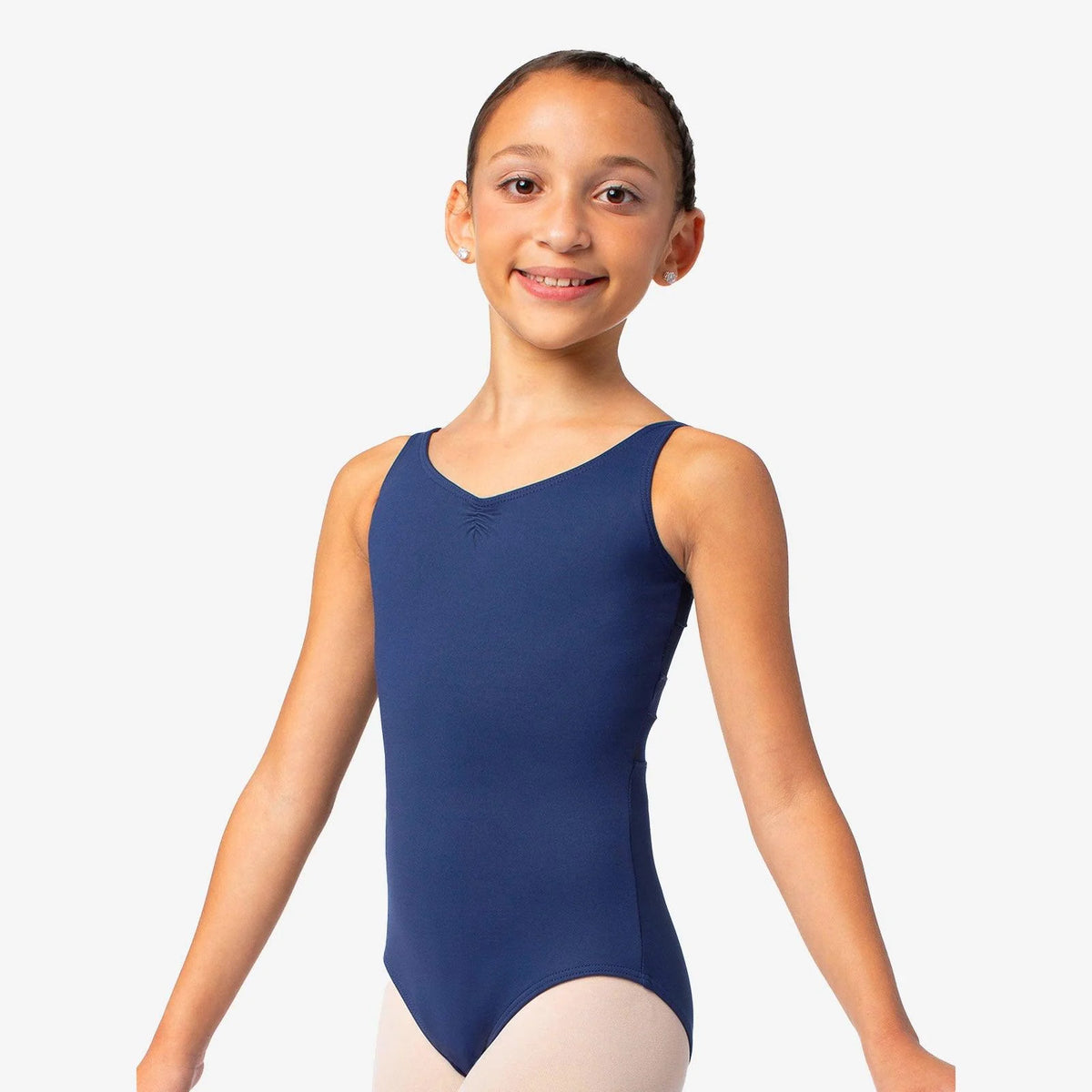 Girls Tank Leotard w Mesh Back Detail (SL132) by So Danca – Dancerland.com